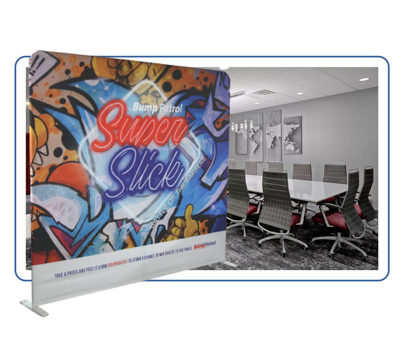 Slimline Bannerwall 0.8 x 2m
